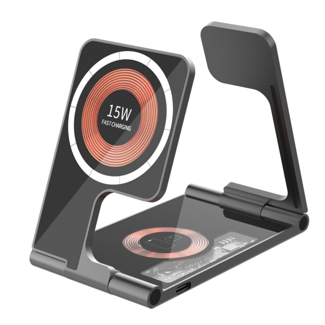 3 in 1 Magnetic Foldable Wireless Charger
